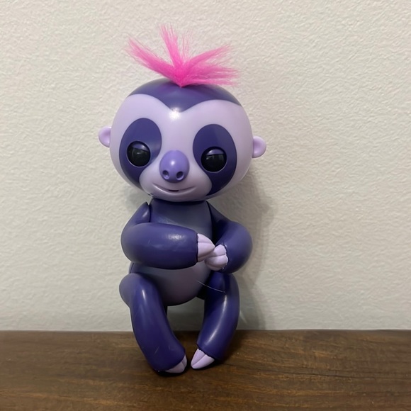 Toys | Fingerlings Baby Sloth Marge Purple Interactive Baby Pet By ...